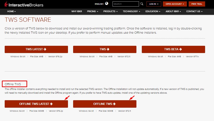 DownLoad Install TWS IB – DewaTrading Indonesia