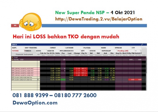 Contoh Signal & Trading 2020 – 2021 – DewaTrading Indonesia
